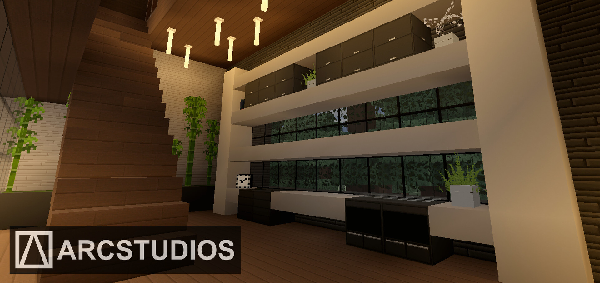 Modern Mansion 4 - Spruce House Minecraft Map