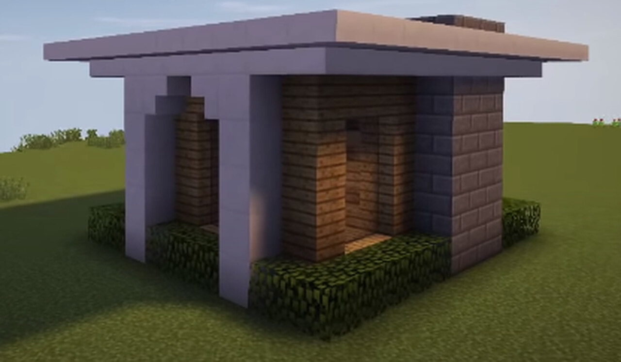 How To Build A Simple & Compact Modern House Tutorial Minecraft Map