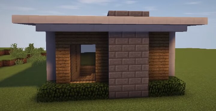 How To Build A Simple & Compact Modern House Tutorial Minecraft Map