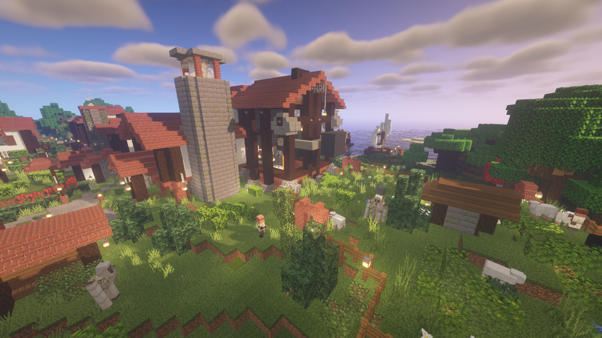 Traditional Brick Village - Hera Isle Minecraft Map