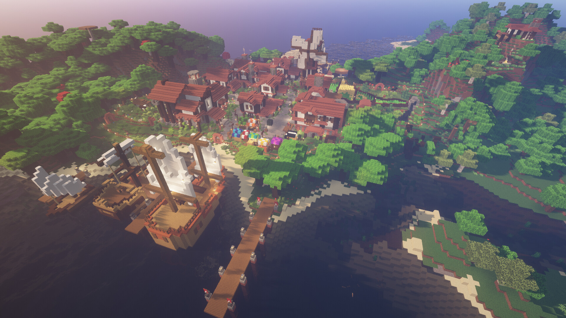Traditional Brick Village - Hera Isle Minecraft Map