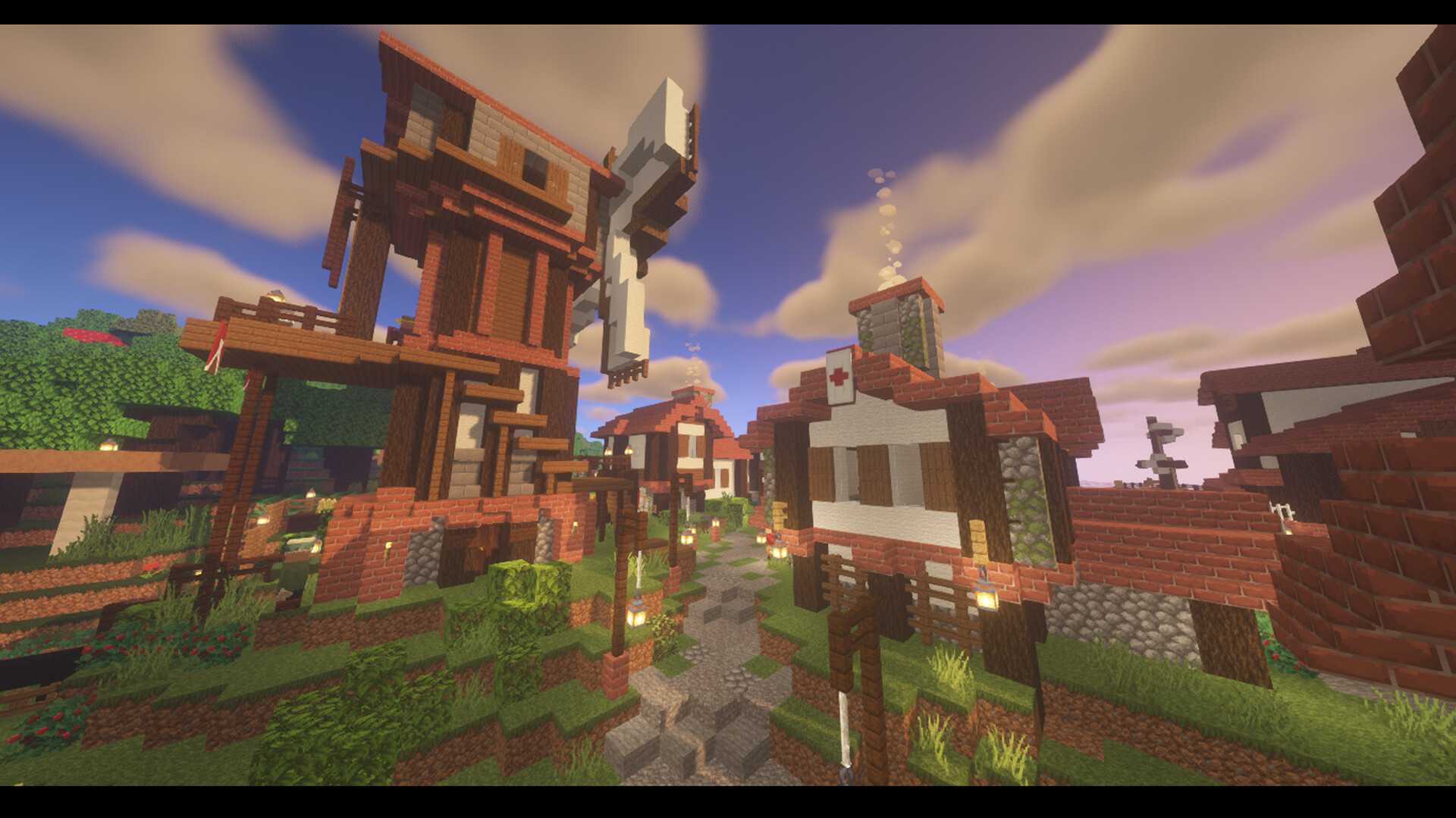 Traditional Brick Village - Hera Isle Minecraft Map