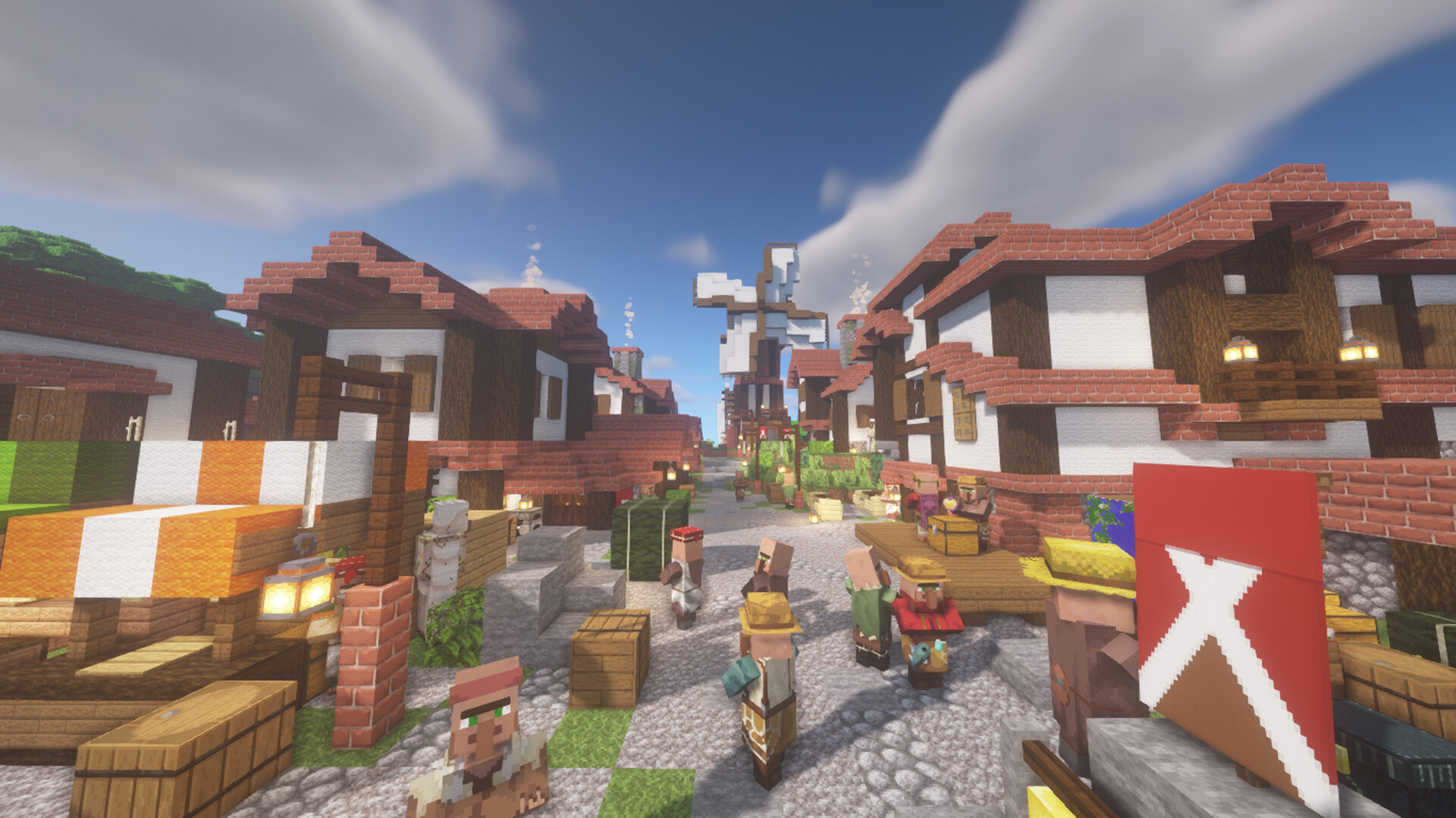 Traditional Brick Village - Hera Isle Minecraft Map