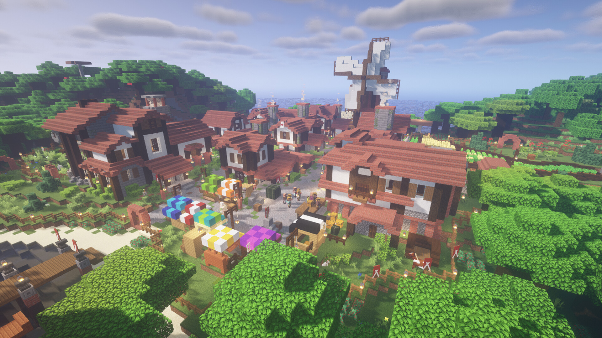 Traditional Brick Village - Hera Isle Minecraft Map
