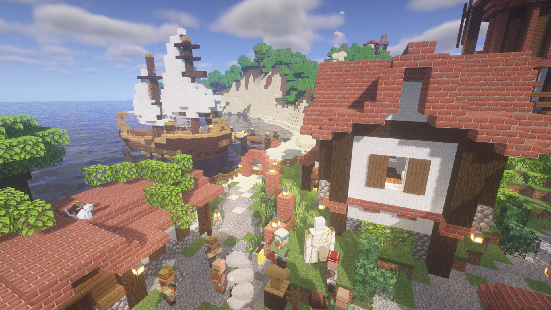 Traditional Brick Village - Hera Isle Minecraft Map