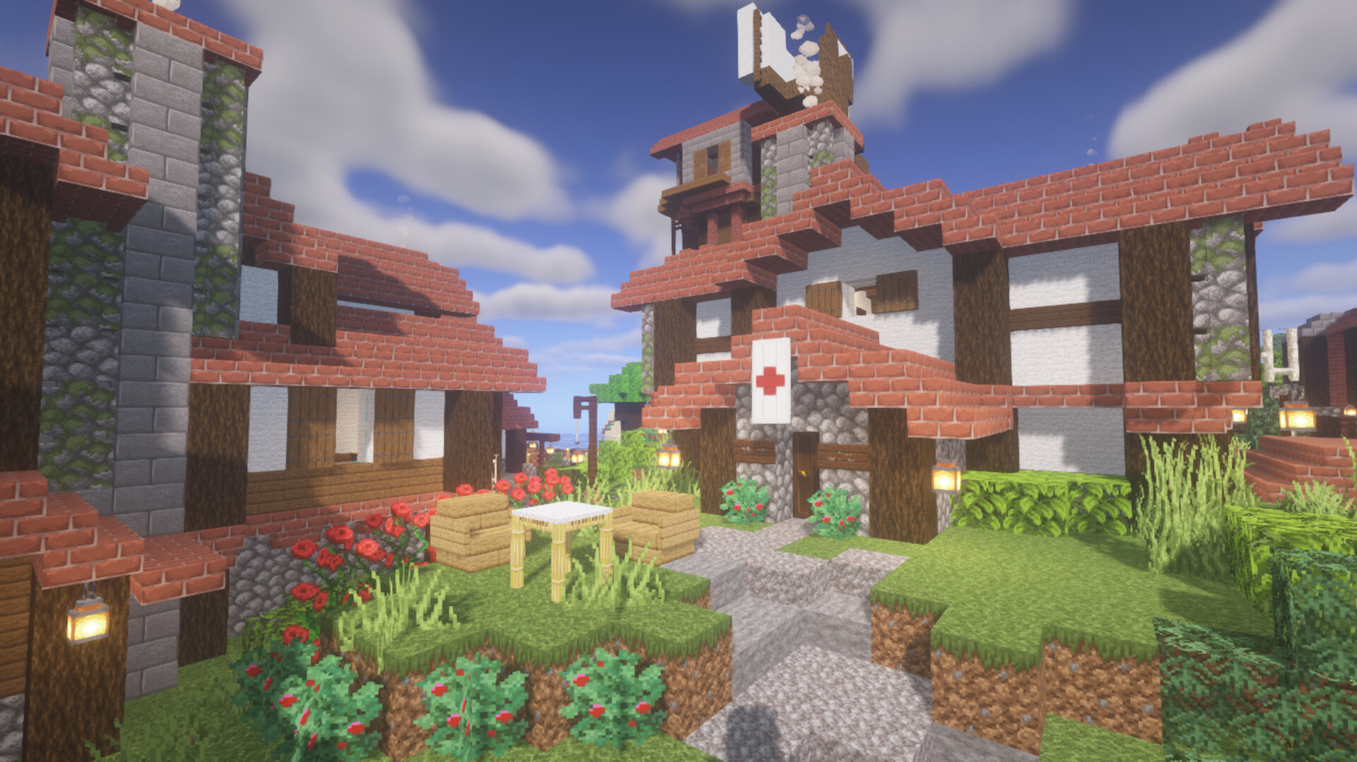 Traditional Brick Village - Hera Isle Minecraft Map