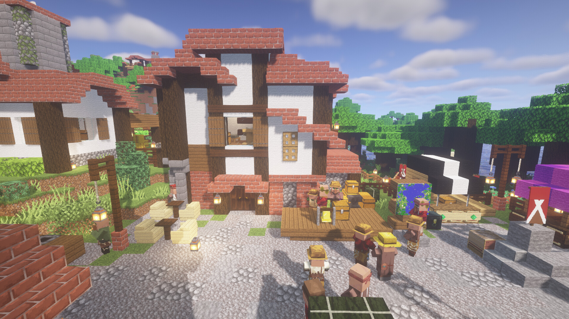 Traditional Brick Village - Hera Isle Minecraft Map