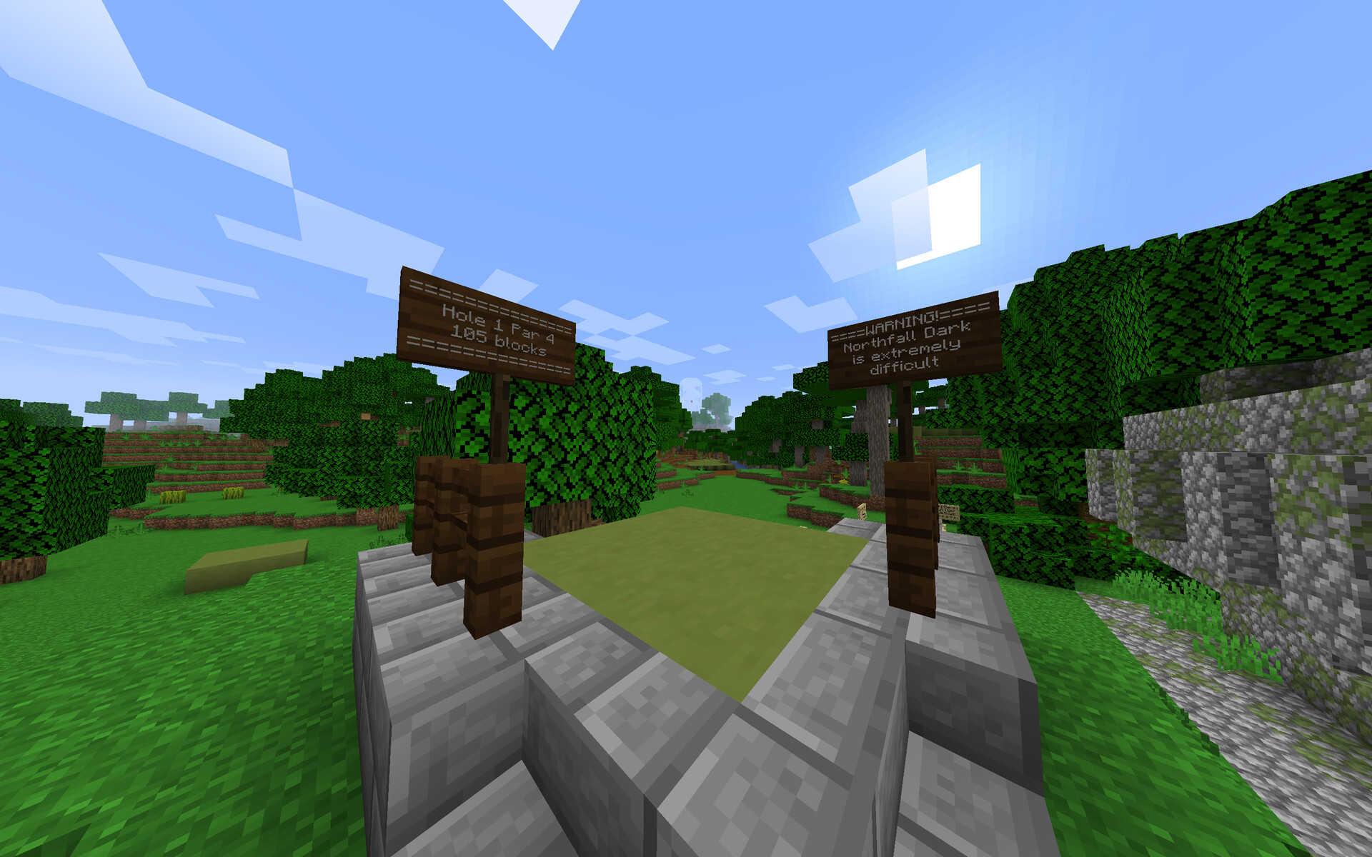 Northfall Ender Pearl Golf Course Minecraft Map