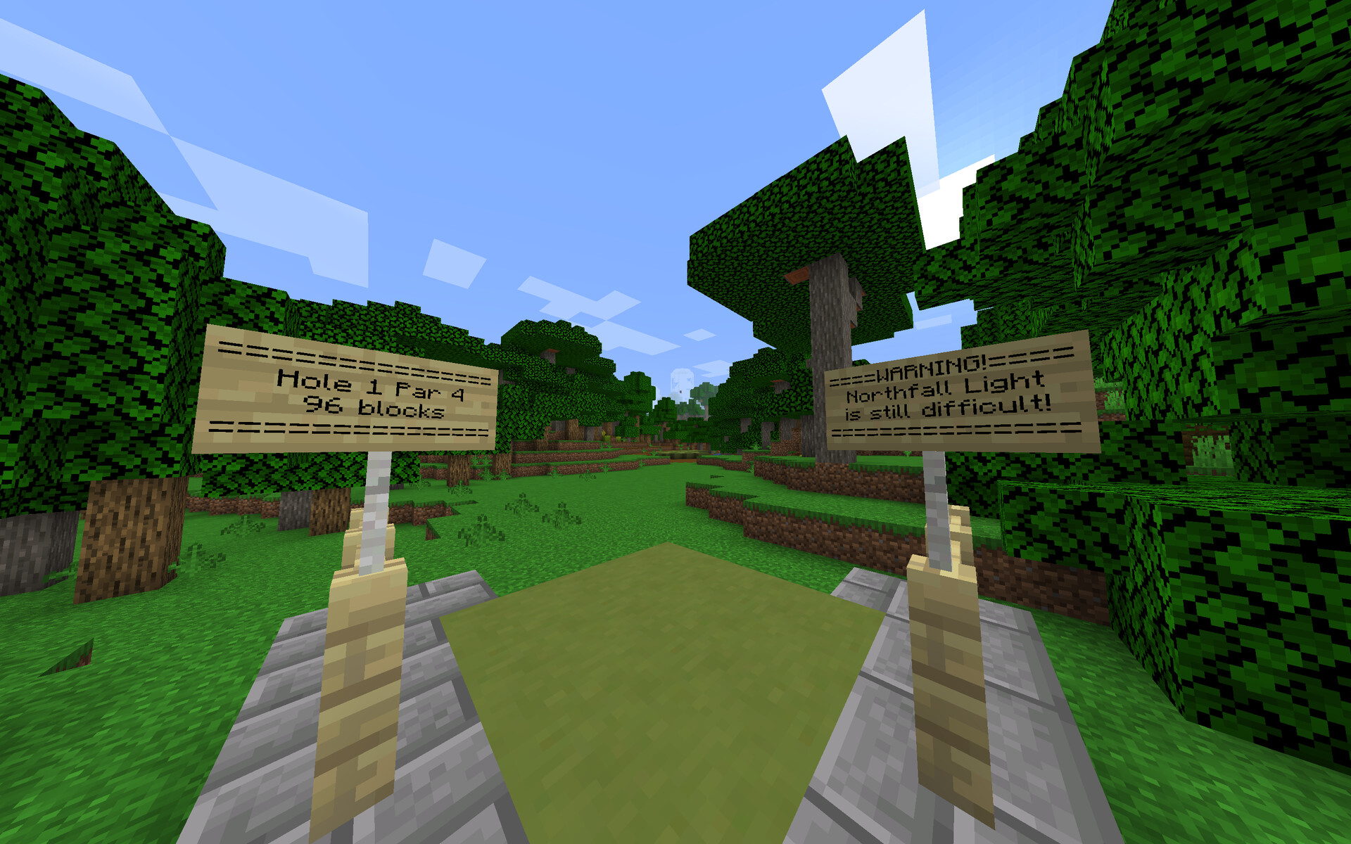 Northfall Ender Pearl Golf Course Minecraft Map