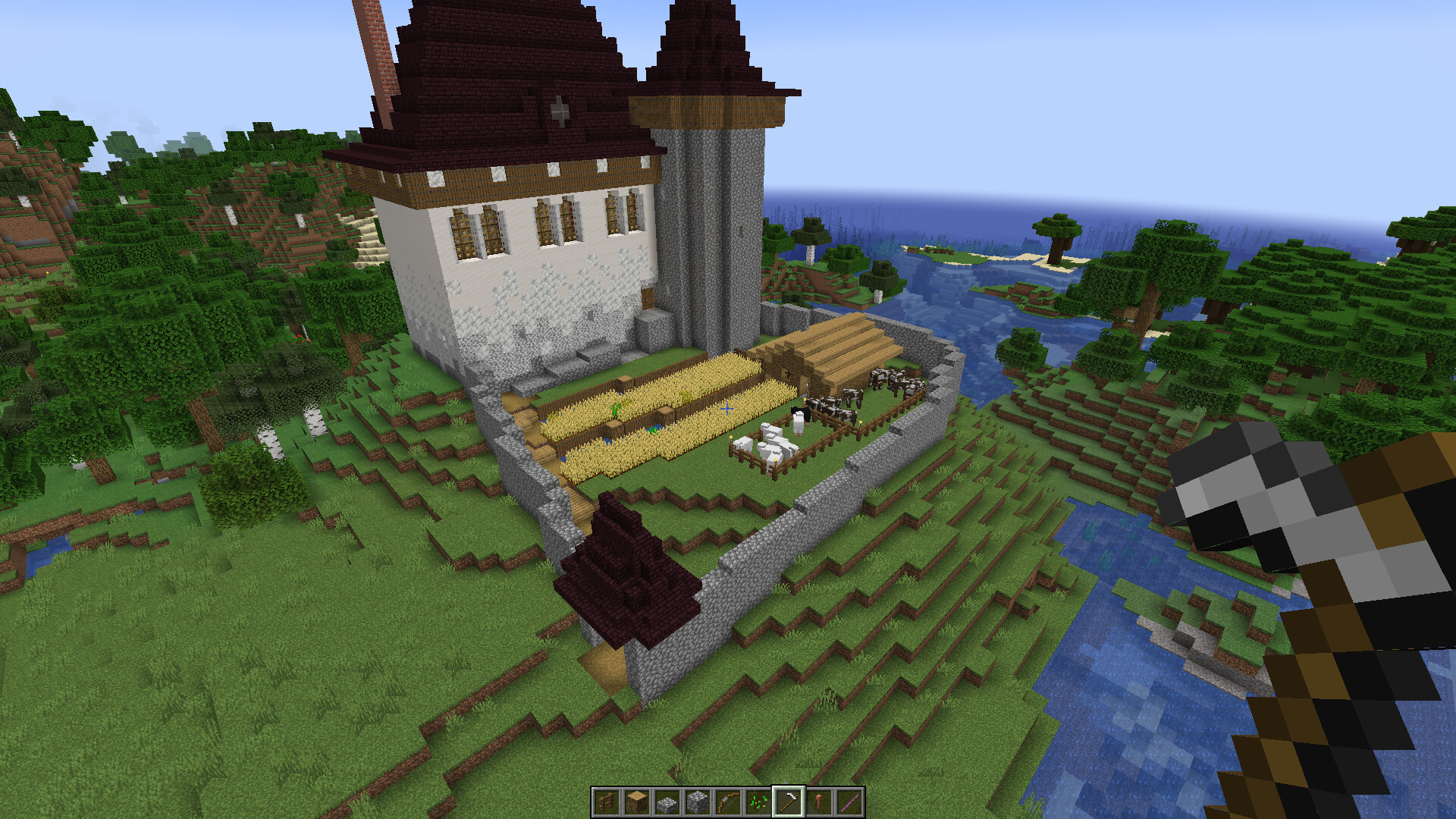 Medieval Castle Build Progress Minecraft Map