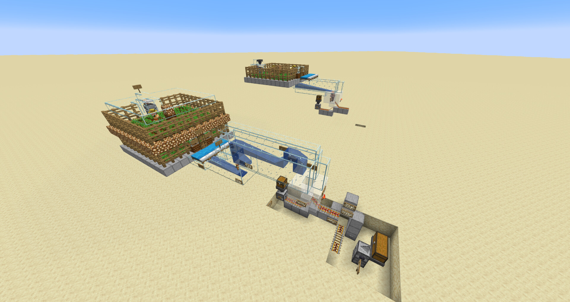 Villager Food Farm and Breeder (All in one) Minecraft Map