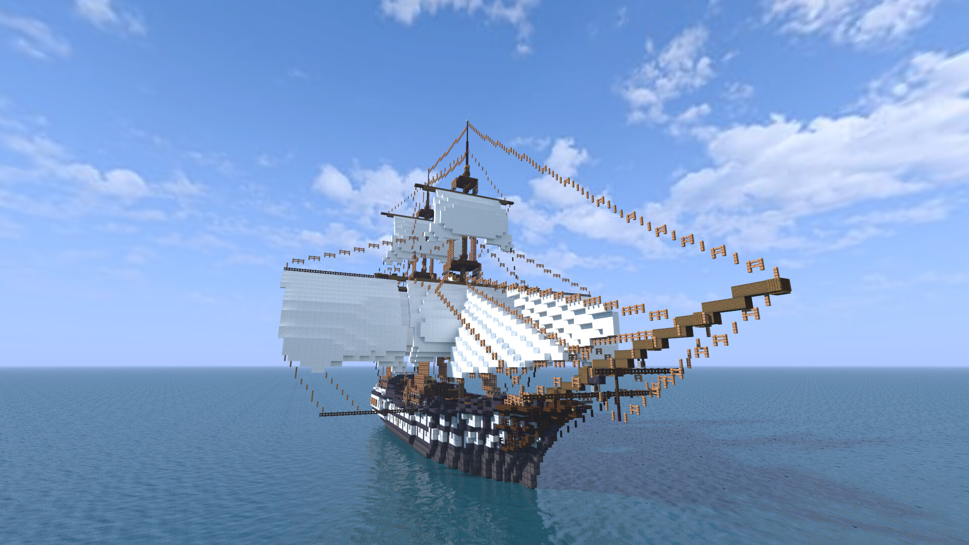 60-gun brig , Aquila | Download | Minecraft Map