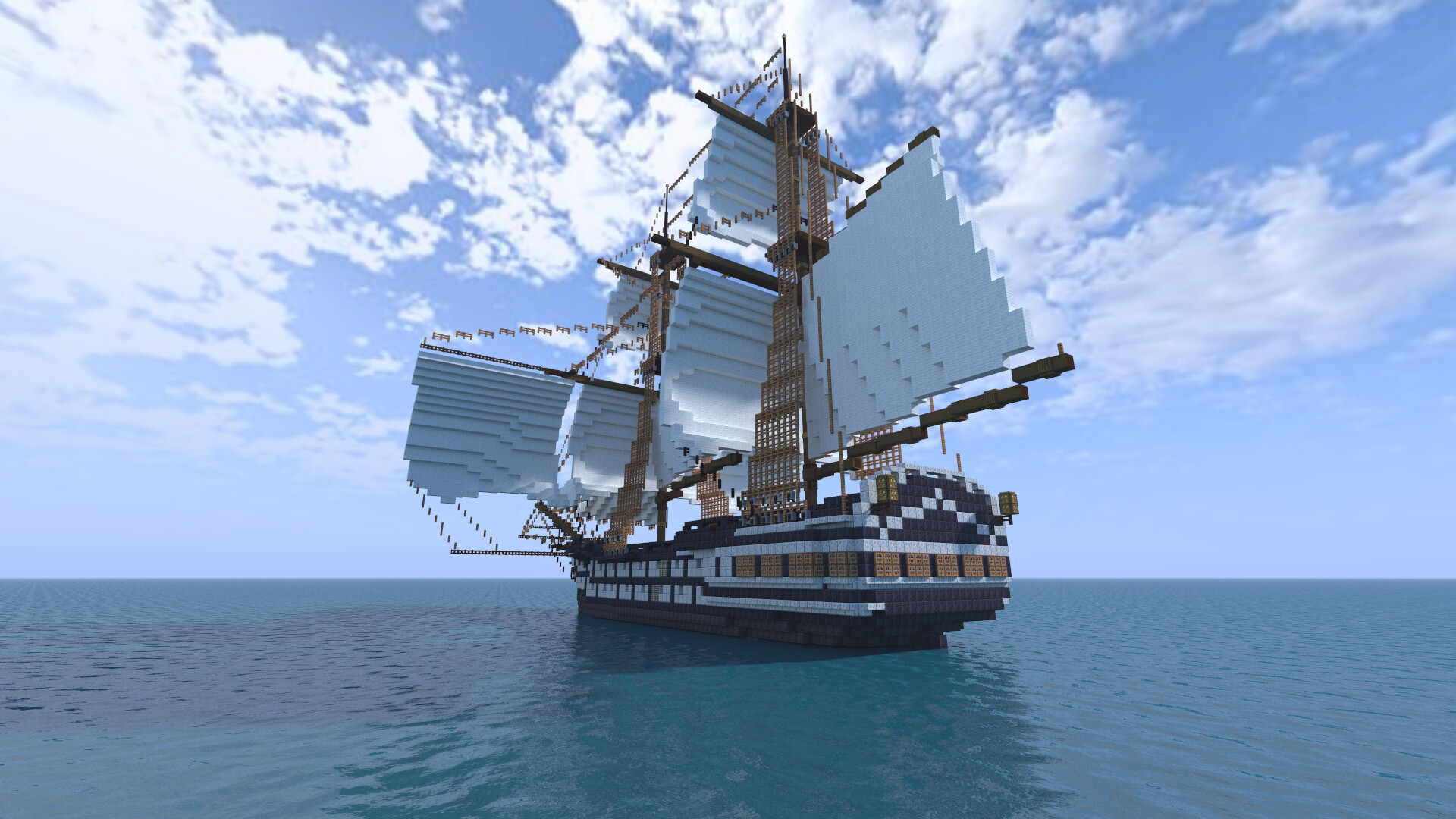 60-gun brig , Aquila | Download | Minecraft Map