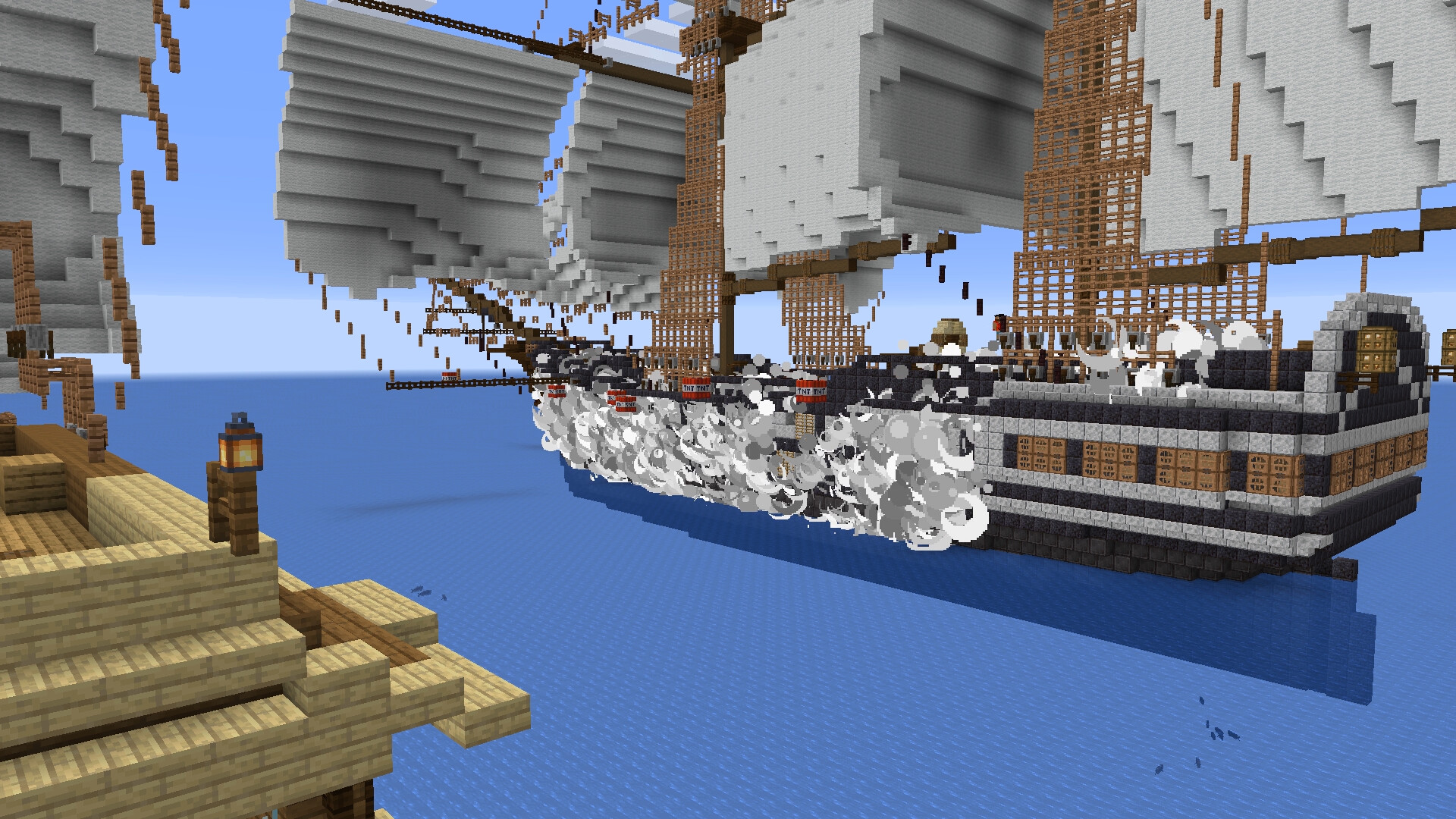 60-gun brig , Aquila | Download | Minecraft Map