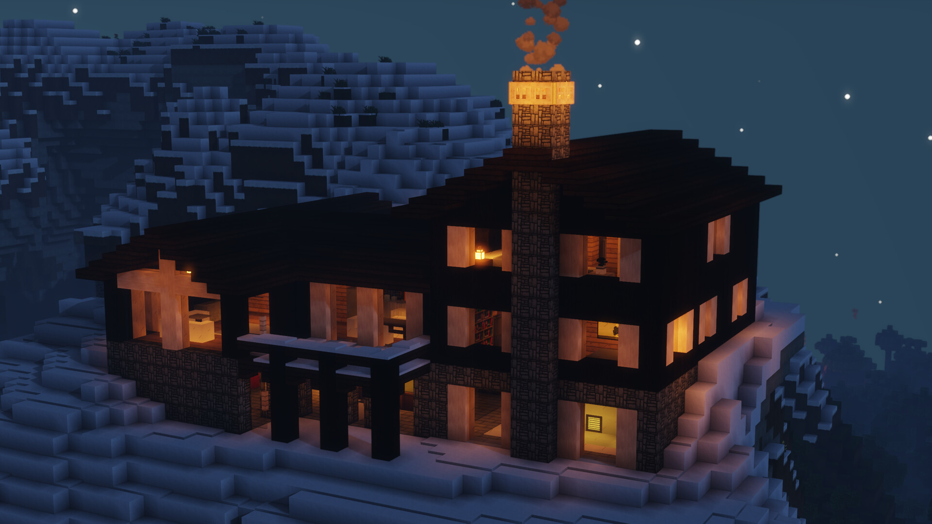 Mountain Cabin X=200 Z=-600 Minecraft Map