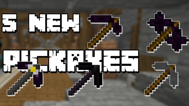 5 New Obsidian Pickaxes Minecraft Map
