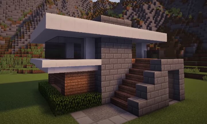 small modern house build #3 Minecraft Map