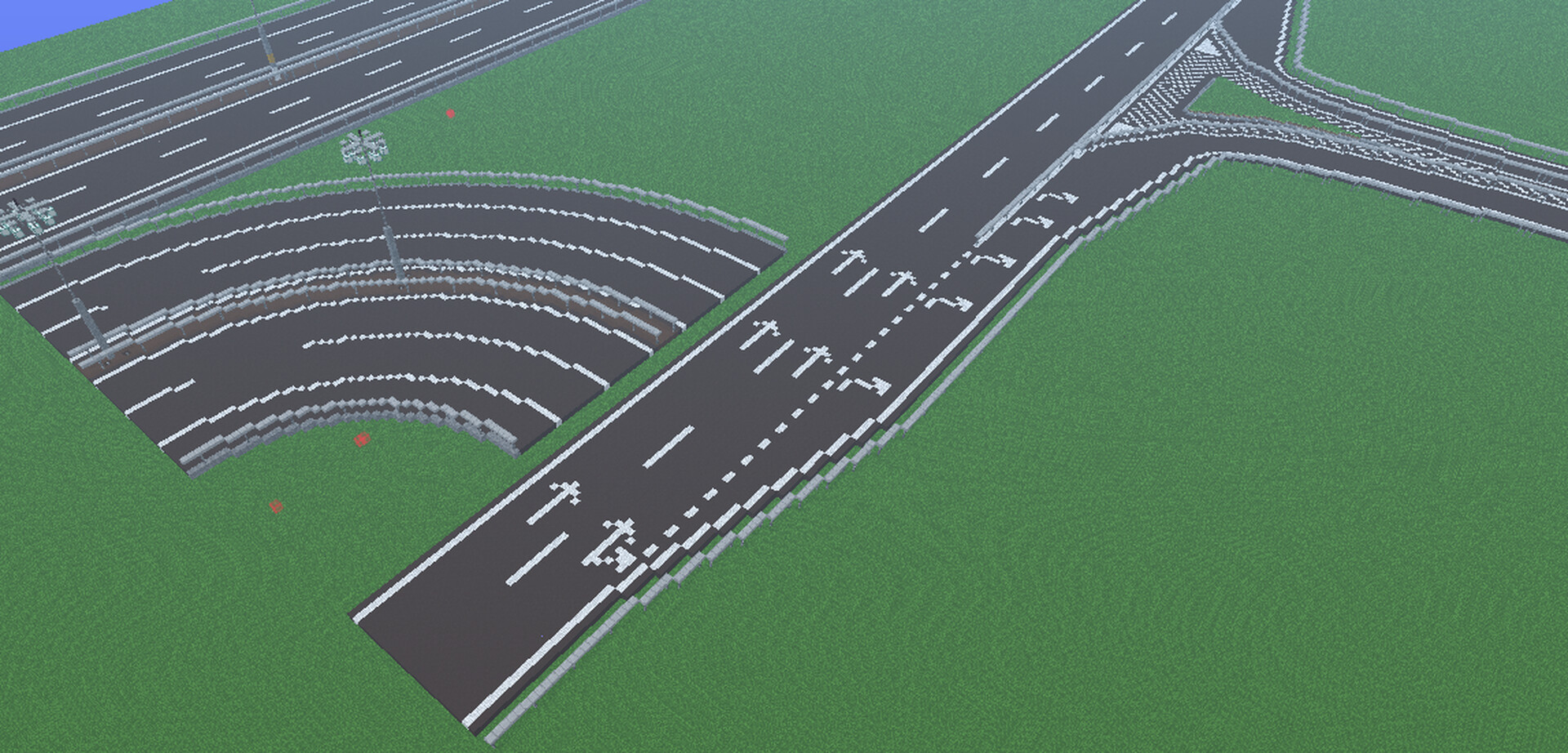 realistic roads different types bundle pack 1 by Anderbest Minecraft Map