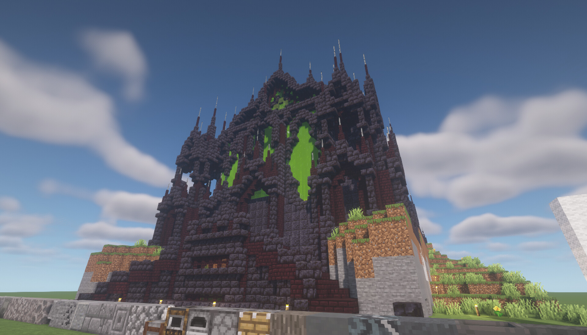 Dark Ruins Cathedral - (Bamboo Farm) - [World Download] Minecraft Map