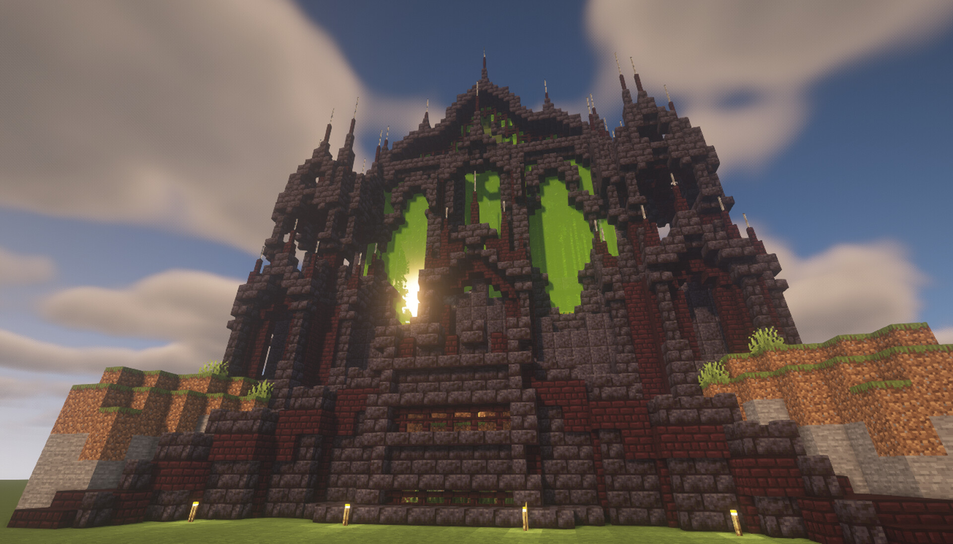 Dark Ruins Cathedral - (Bamboo Farm) - [World Download] Minecraft Map