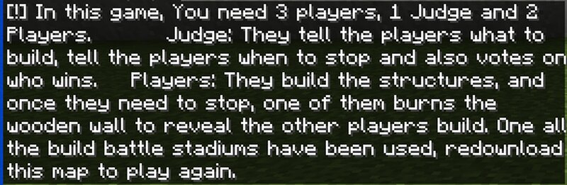 Build Battle Template! (3 PLAYER) Minecraft Map