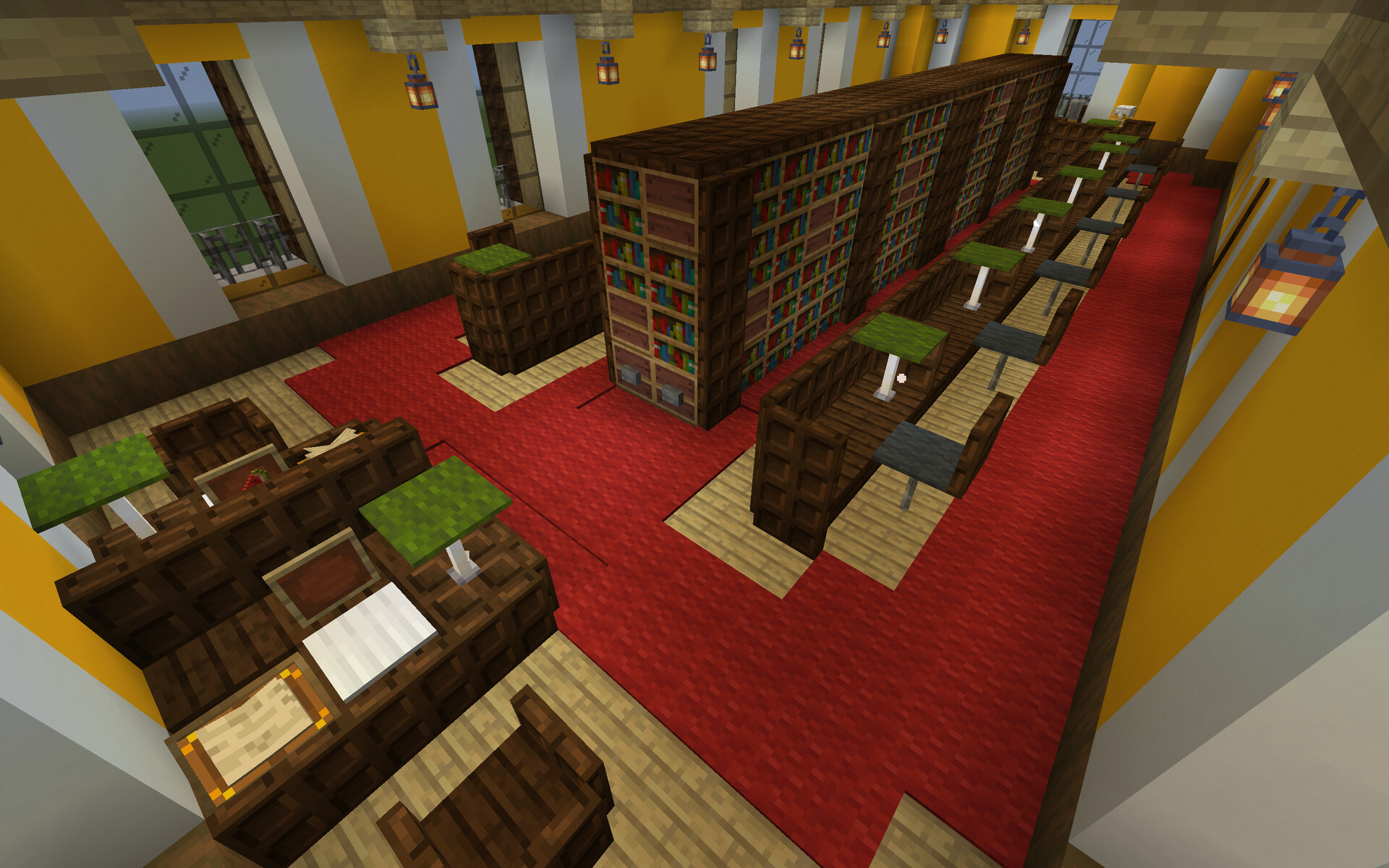 Baroque-Style Library Minecraft Map