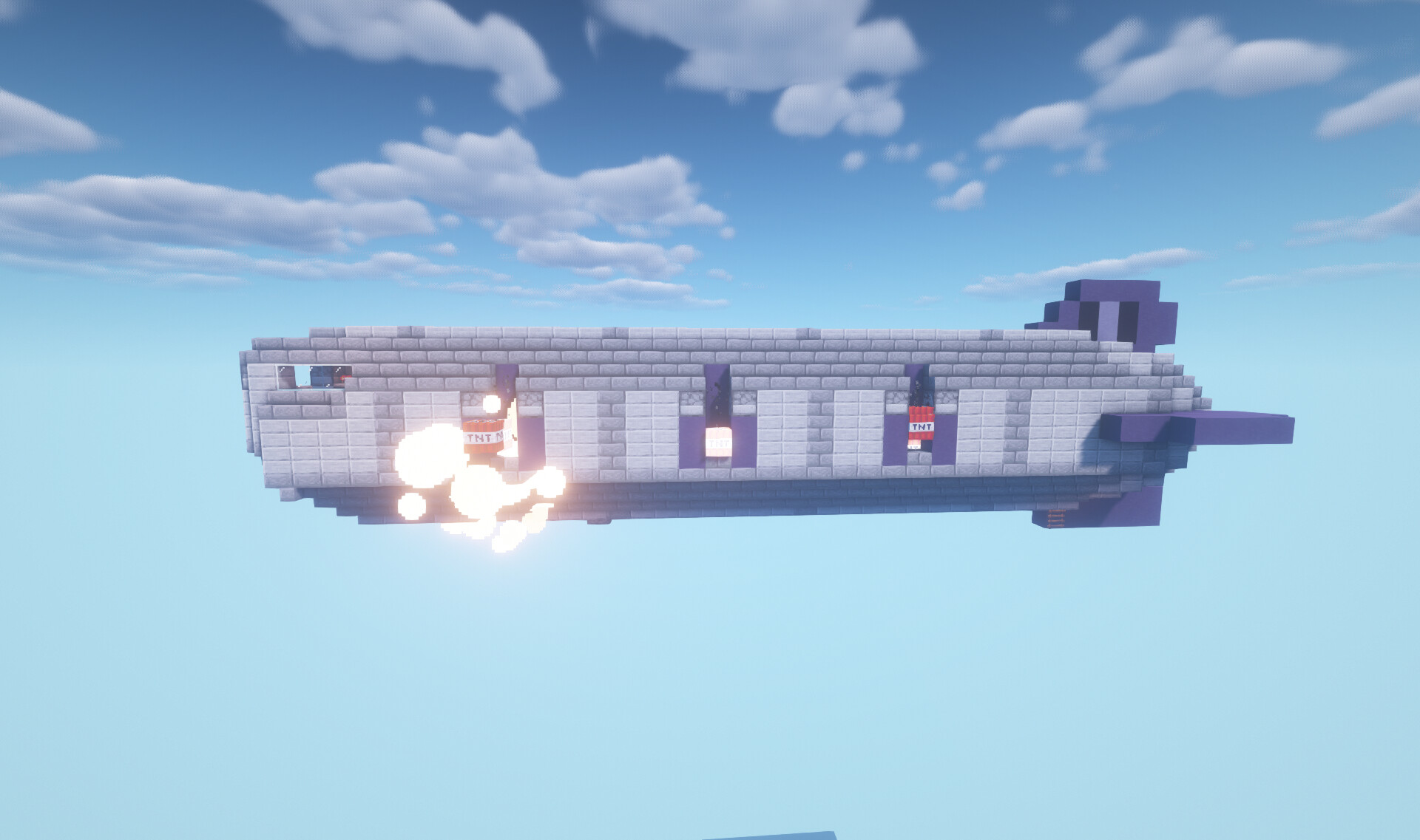 Movecraft Airship - HMA Syren, "Gun Corvette" Minecraft Map