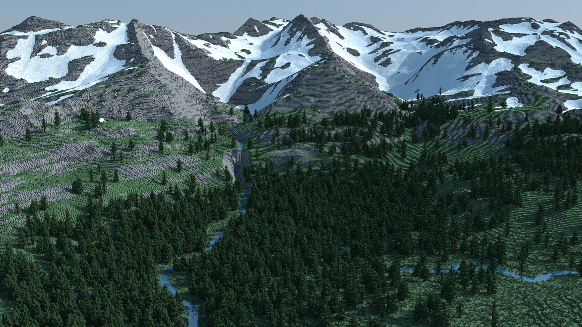 Glacier Valley (3k x 3k) Minecraft Map