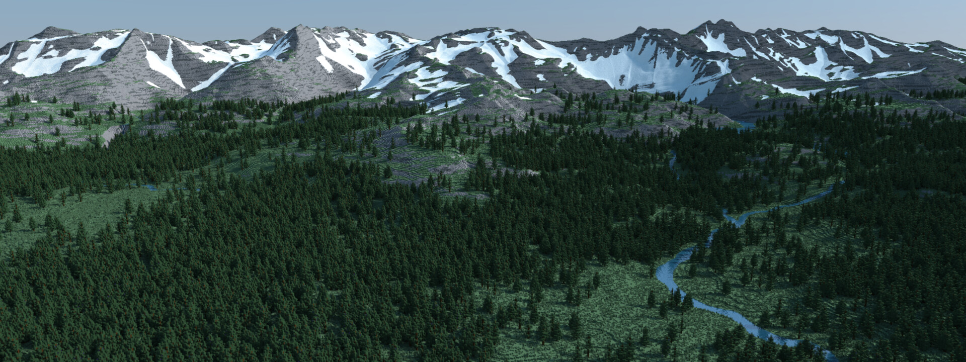 Glacier Valley (3k x 3k) Minecraft Map
