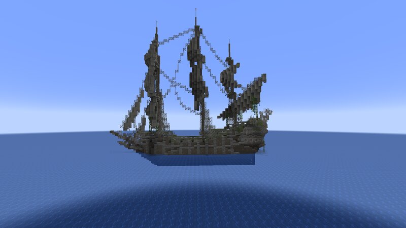 Minecraft ship- Flying Dutchman Minecraft Map