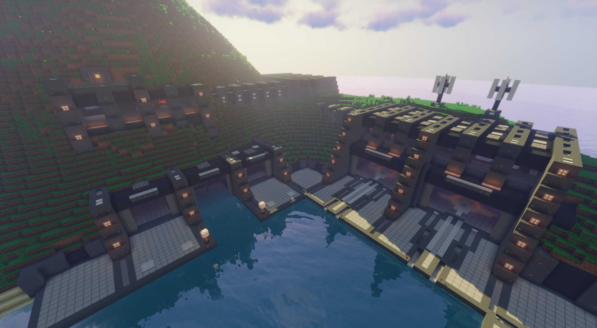 Futuristic base Minecraft Map