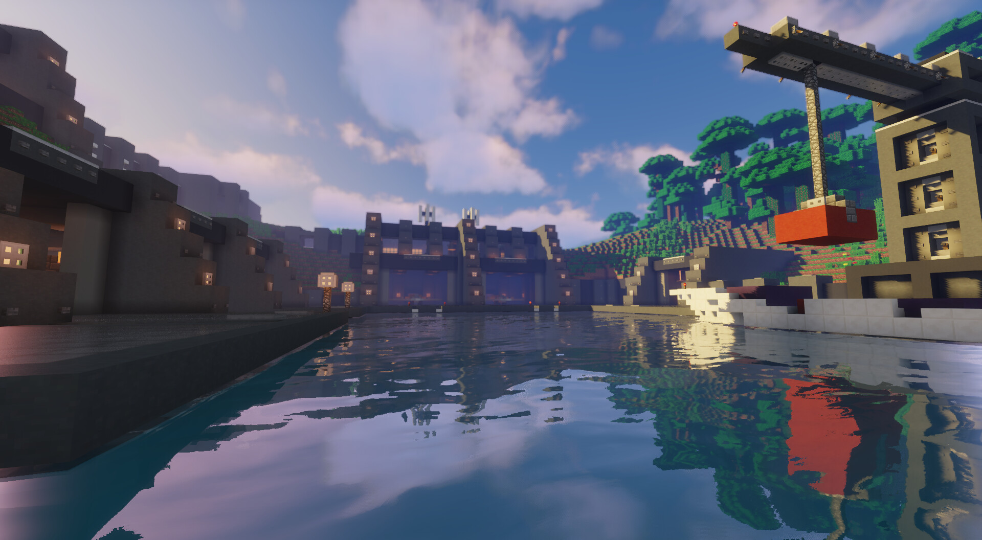 Futuristic base Minecraft Map