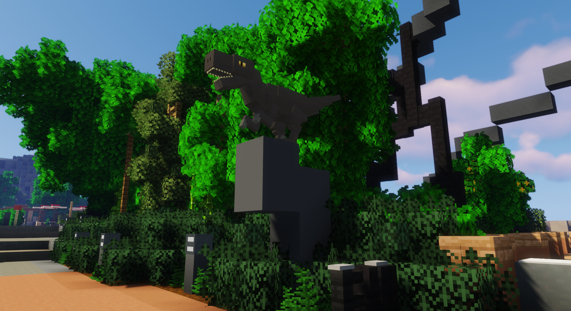 Jurassic World VelociCoaster - 1:1 Recreation in Minecraft Minecraft Map