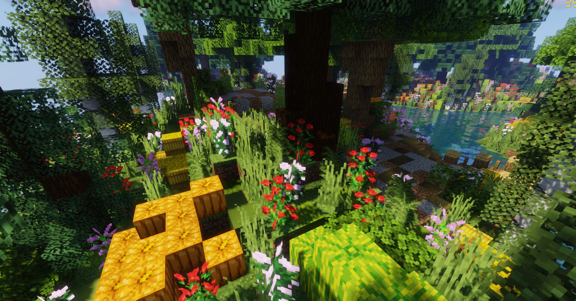 An overgrown park with organics and scenery [100x100] [SCHEMATIC ONLY ...