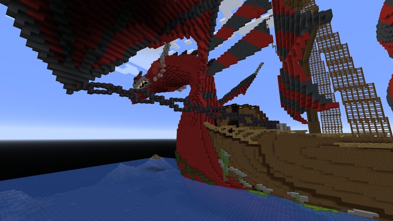 Dragon-Boat || Sailed by cruel villians Minecraft Map