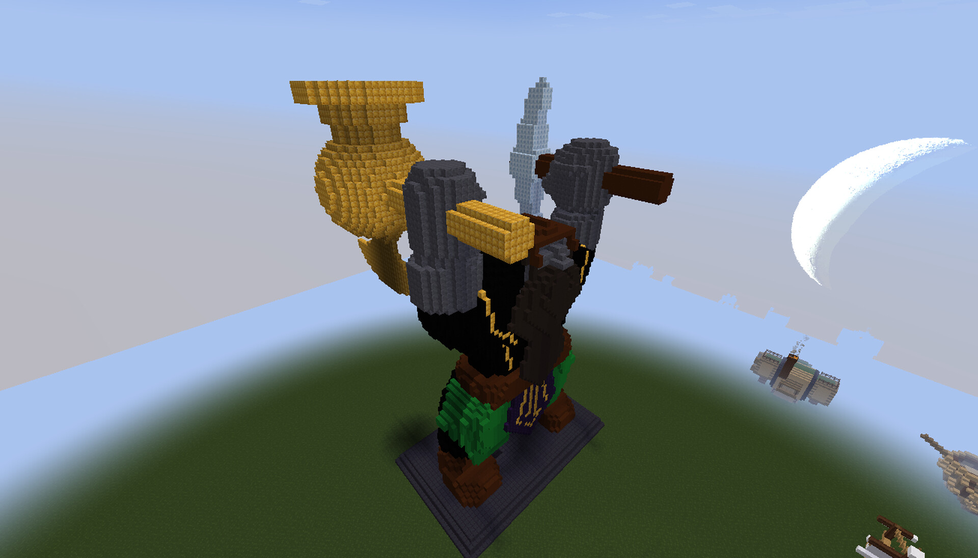 Dwarf Statue Minecraft Map