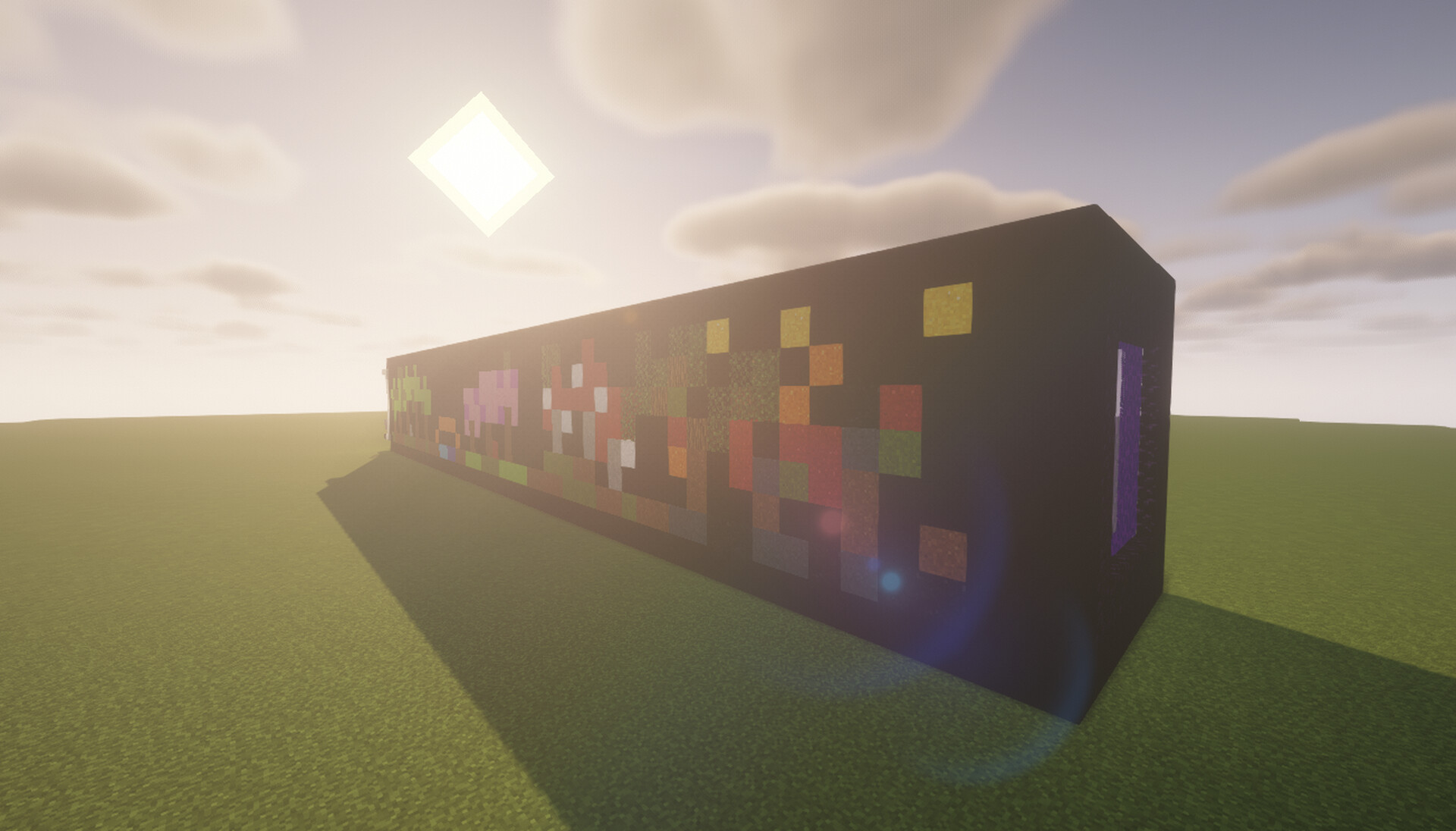 Nether Tunnel Build Idea - Nature Graffiti Theme - [World Download ...