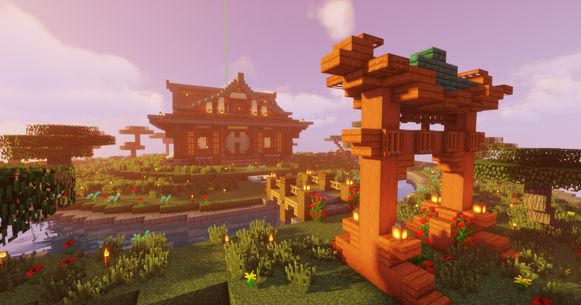 Japanese Sky Garden Minecraft Map
