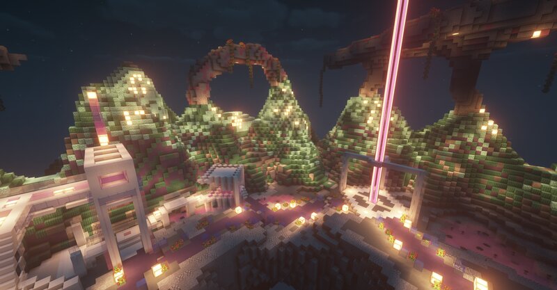Sci-Fi | Fantasy | Ailen Themed Factions Spawn Minecraft Map