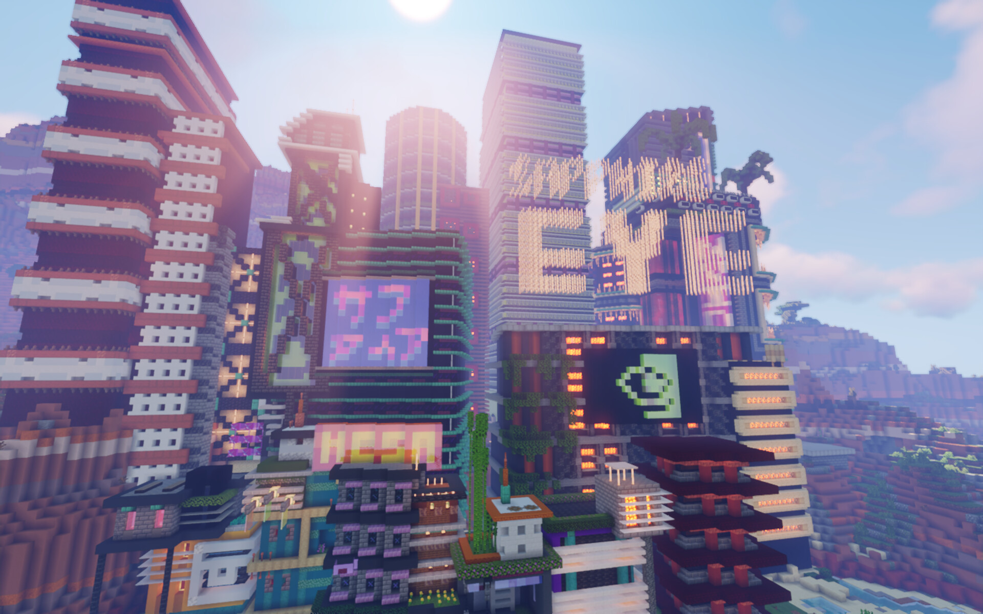NVIDIA City[未来の都市] Minecraft Map