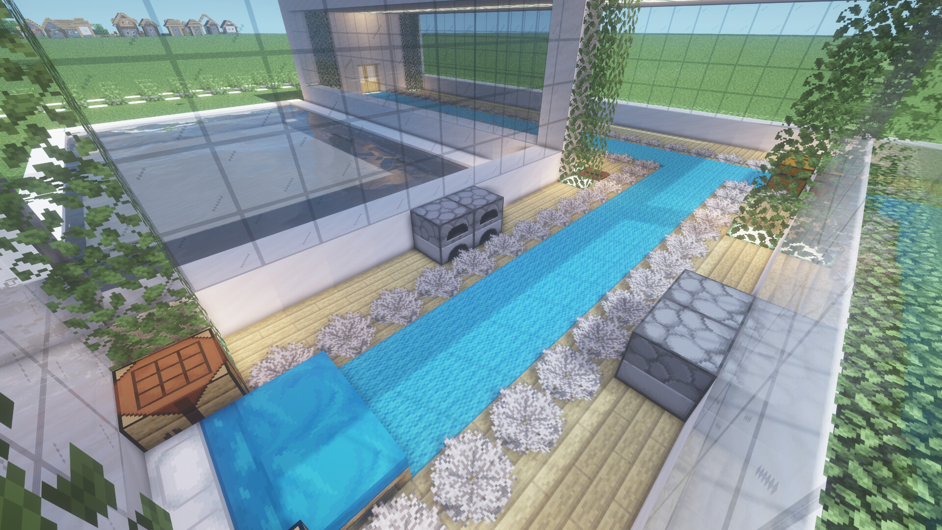 The Modern Pool Home :D Minecraft Map