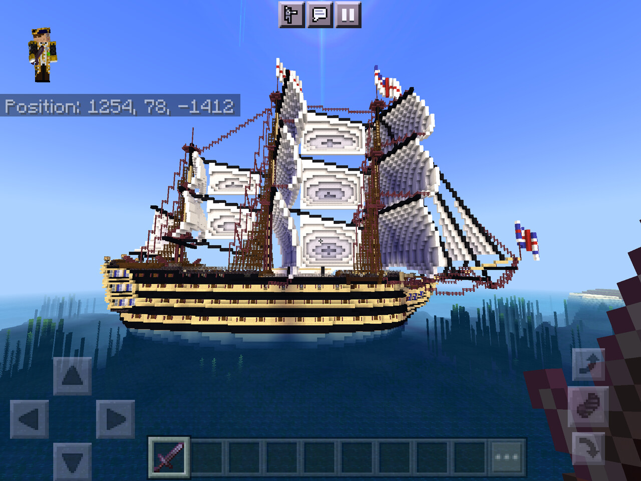 HMS VICTORY OVER THE YEARS Minecraft Map