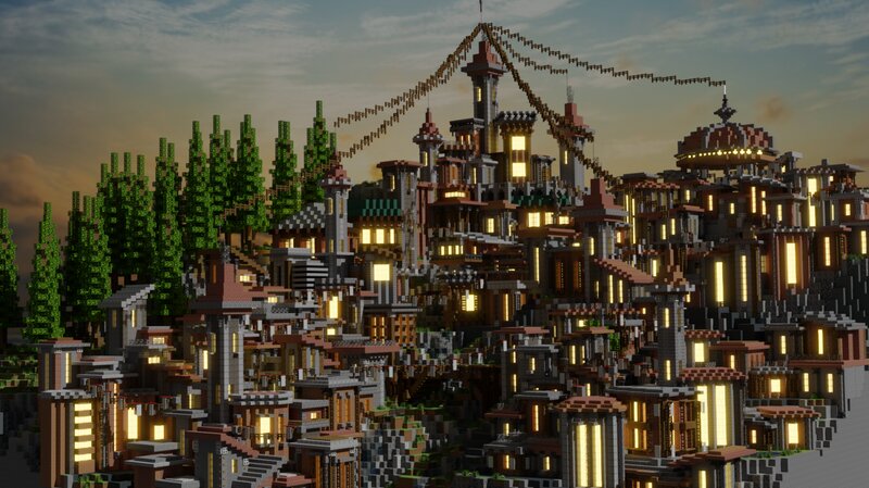 Rustic City Centre | Aderlyon Build Team Minecraft Map