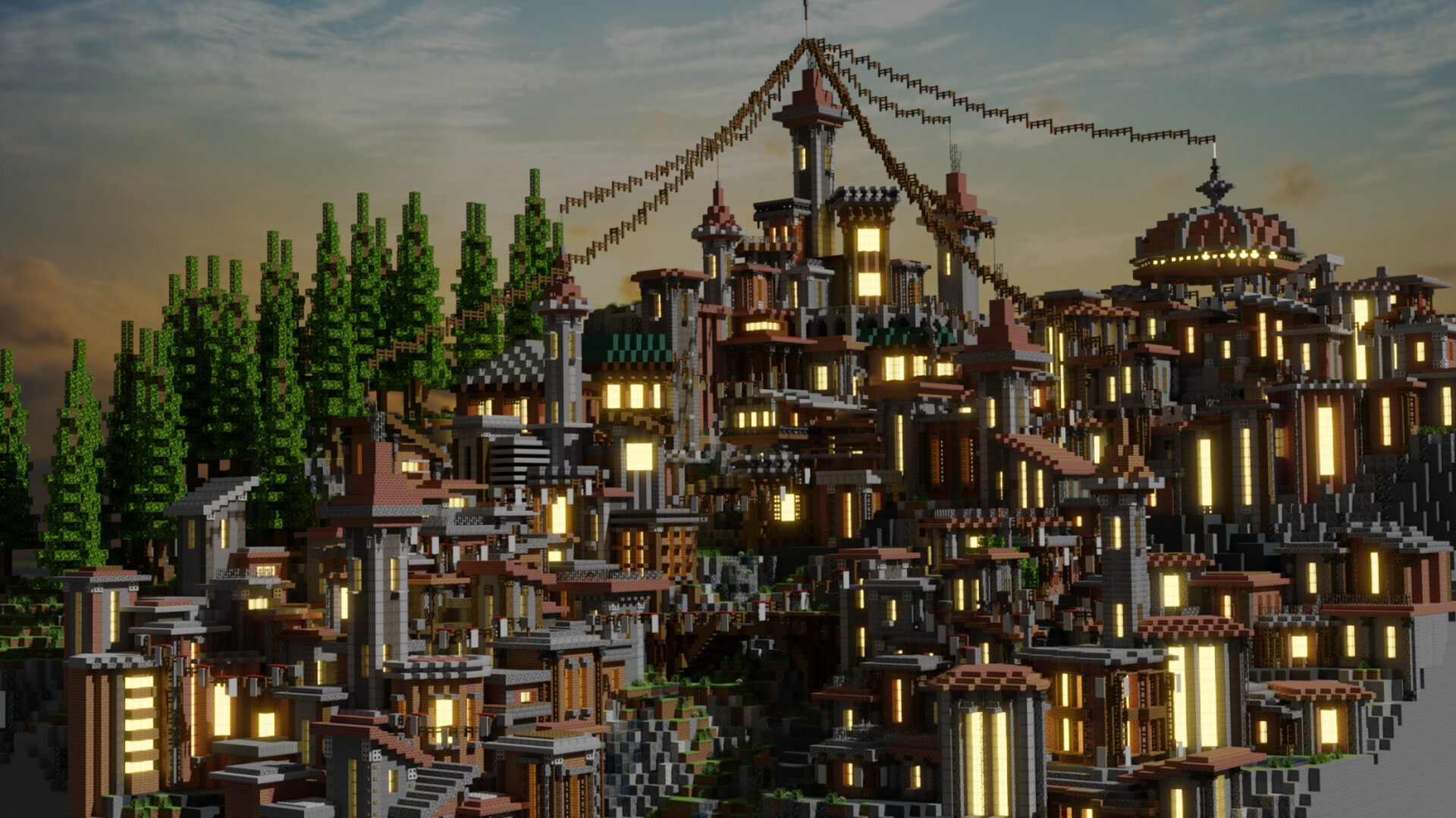 Rustic City Centre | Aderlyon Build Team Minecraft Map