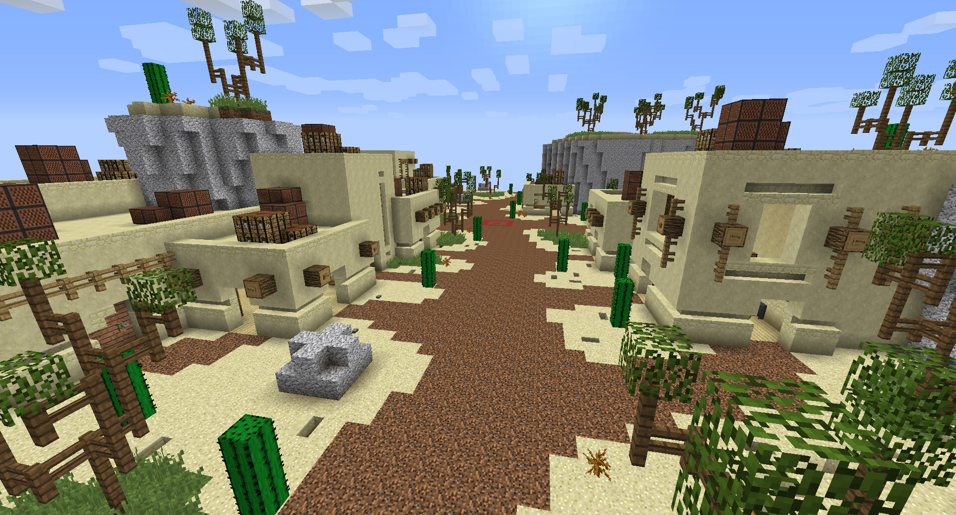 Desert Village KOTH [100x100] Minecraft Map