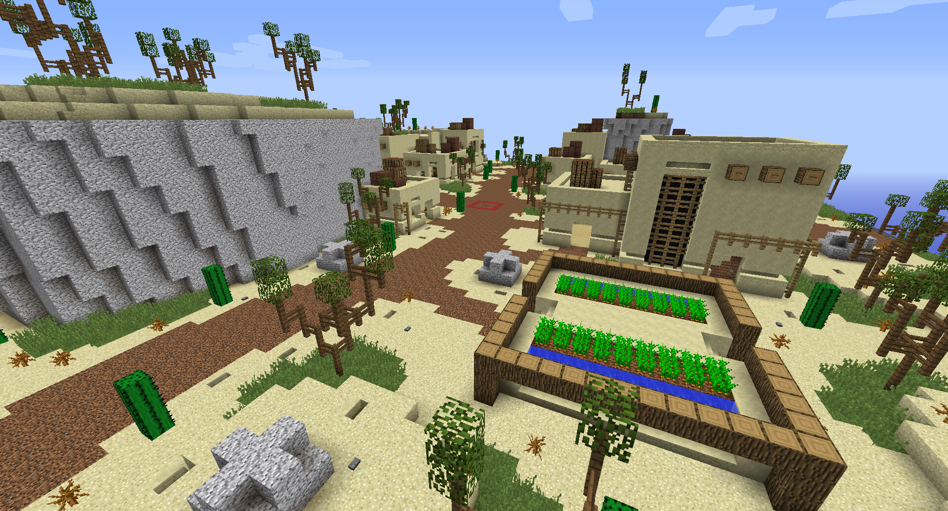 Desert Village KOTH [100x100] Minecraft Map