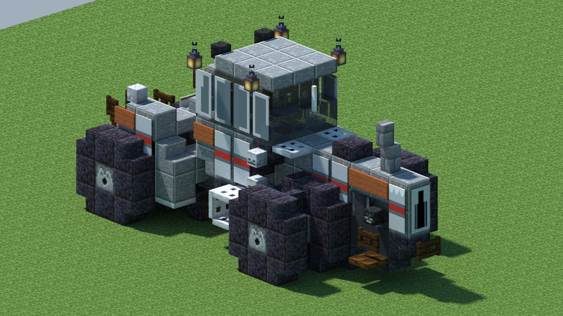 White 4-270, 4WD tractor [With Download] Minecraft Map