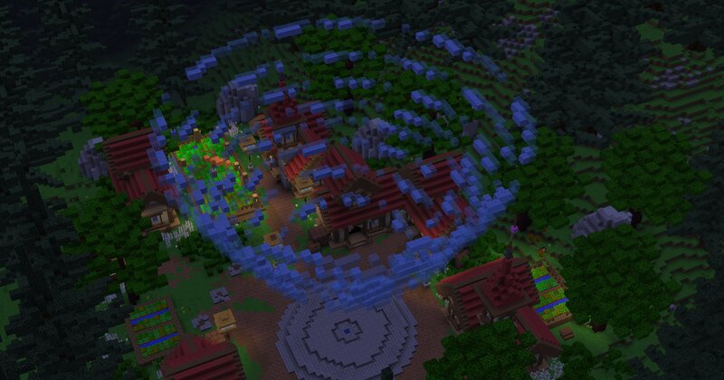 Simple Village hub Minecraft Map