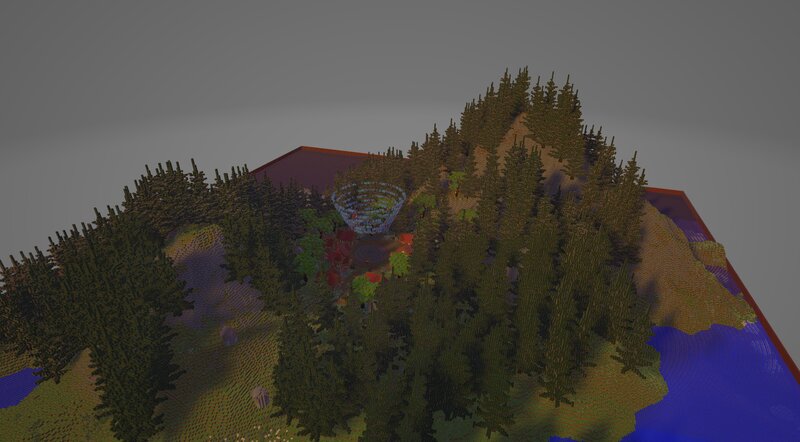 Simple Village hub Minecraft Map