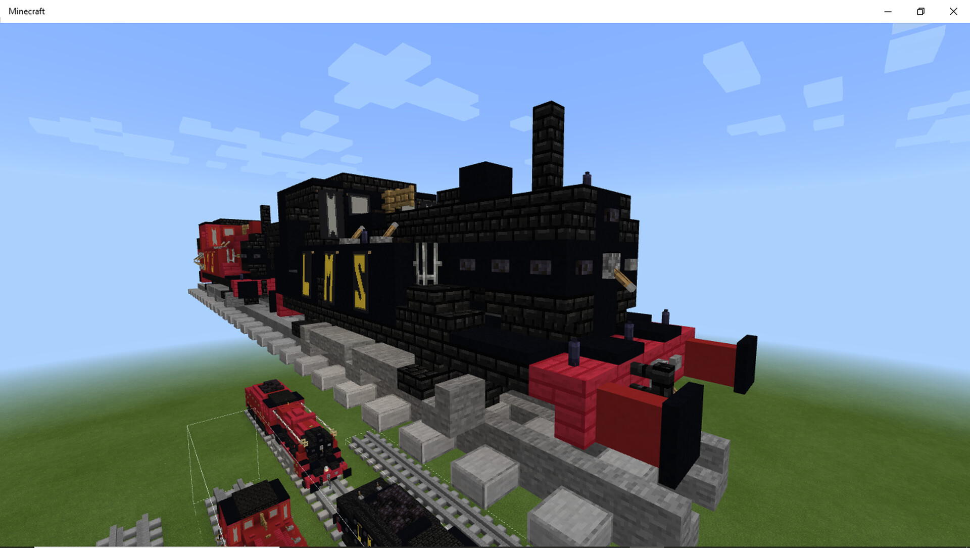 LMS Fowler Class 3F "Jinty" in LMS Red and LMS Black Minecraft Map